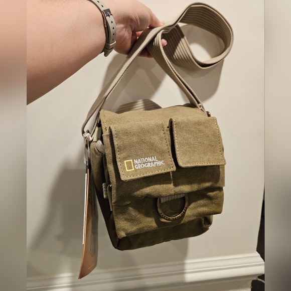 National Geographic | Bags | Nwt National Geographic Khaki Crossbody ...